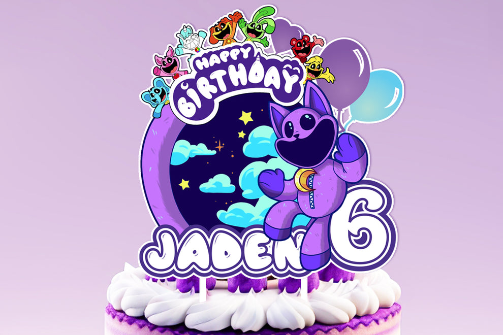 Personalized CatNap Cake Topper - The Perfect Addition to Your CatNap ...