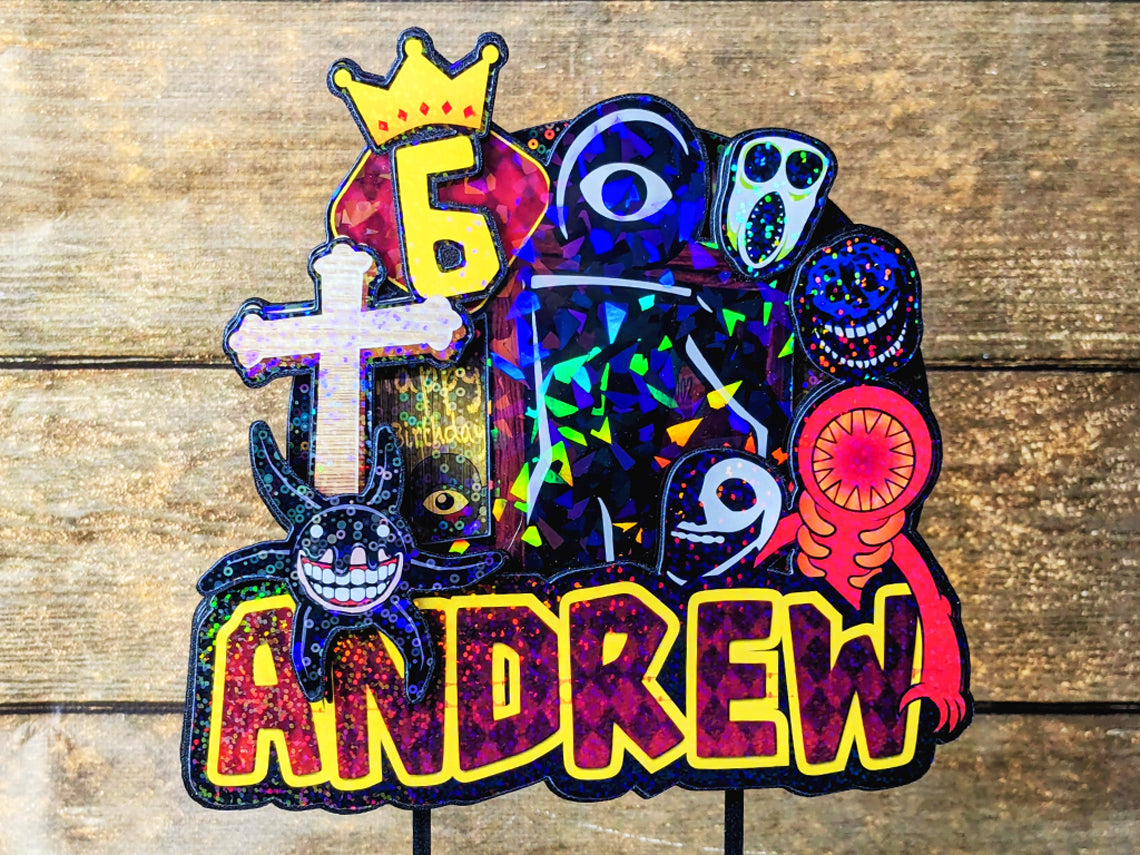 Personalized DOORS Roblox Cake Topper - The Perfect Addition to Your D ...