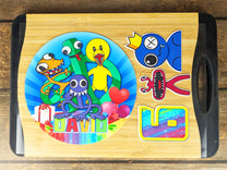 Set of 4 Rainbow Friends Edible Cake Toppers - Precut on Wafer Paper ...