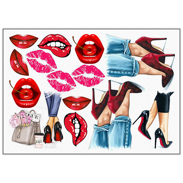Legs Collage Edible Cake Topper - Wafer Paper, Sugar Sheet, or Chocotr ...
