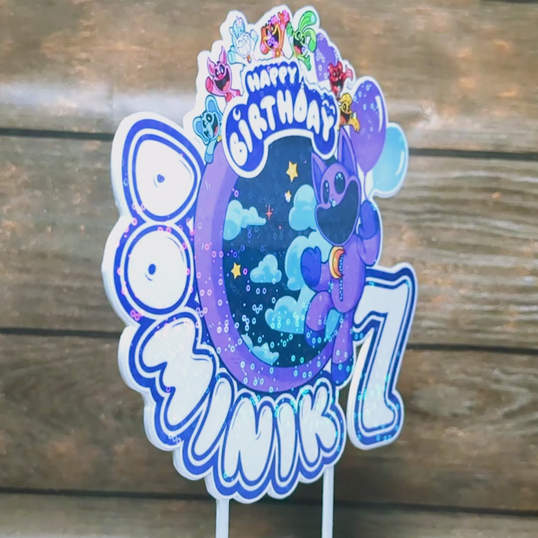 Personalized CatNap Cake Topper - The Perfect Addition to Your CatNap ...