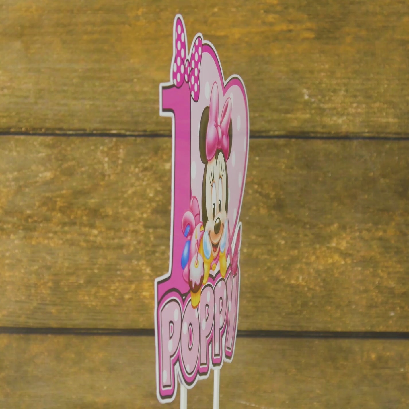 Customized Minnie Mouse Cake Topper - An Ideal Addition for Your Minni ...