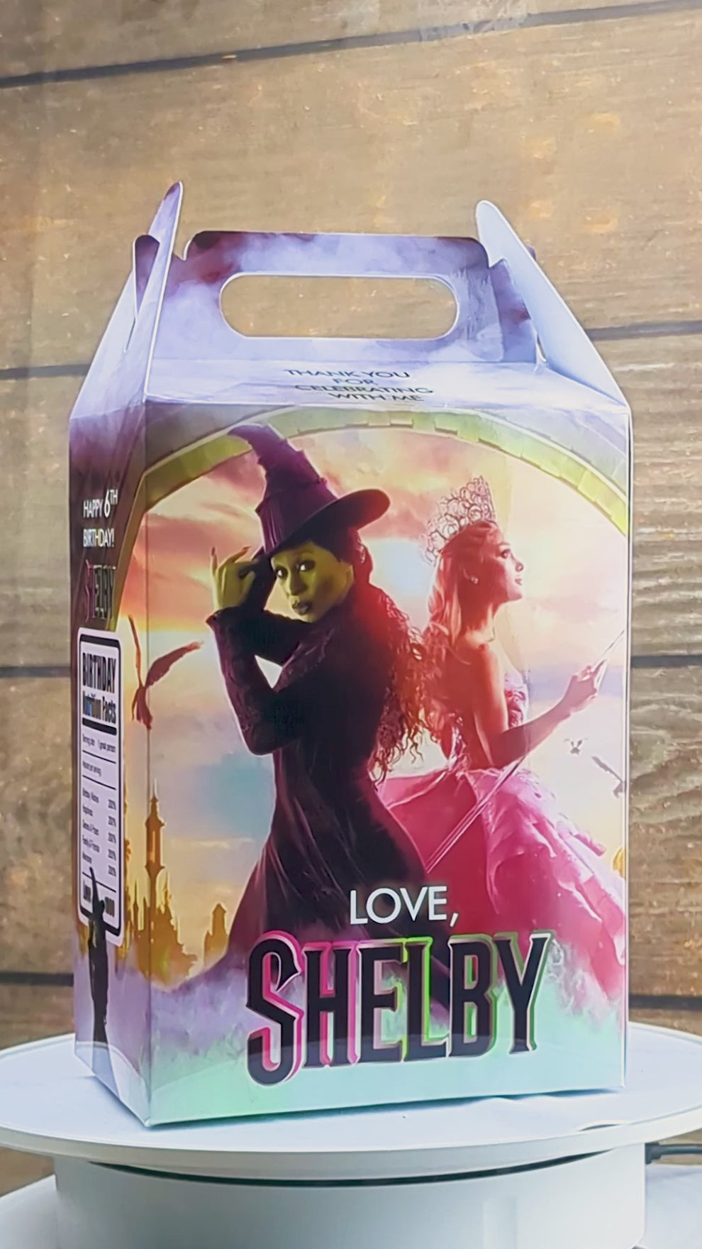 Wicked Themed Gable Box: Personalized Meal Box for Burger & Fries Part ...