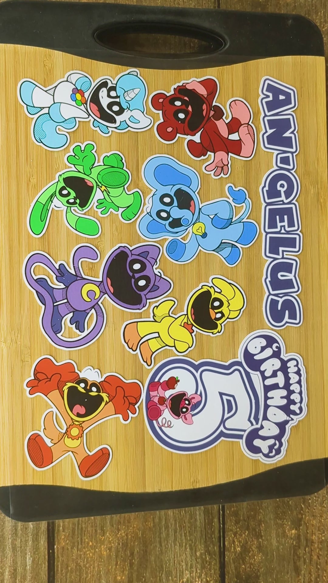 Set of 9 CatNap Edible Cake Toppers - Precut on Wafer Paper, Sugar She ...